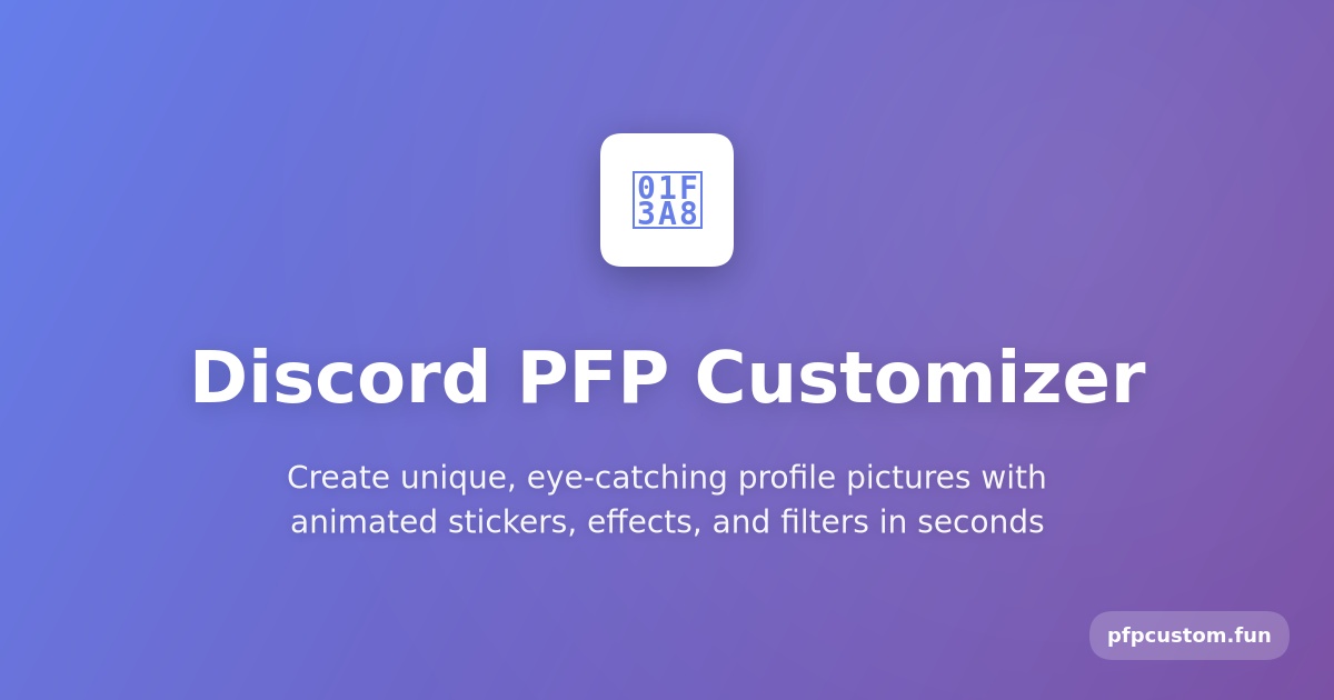 Discord Profile Picture Customizer - Create Custom PFPs Online